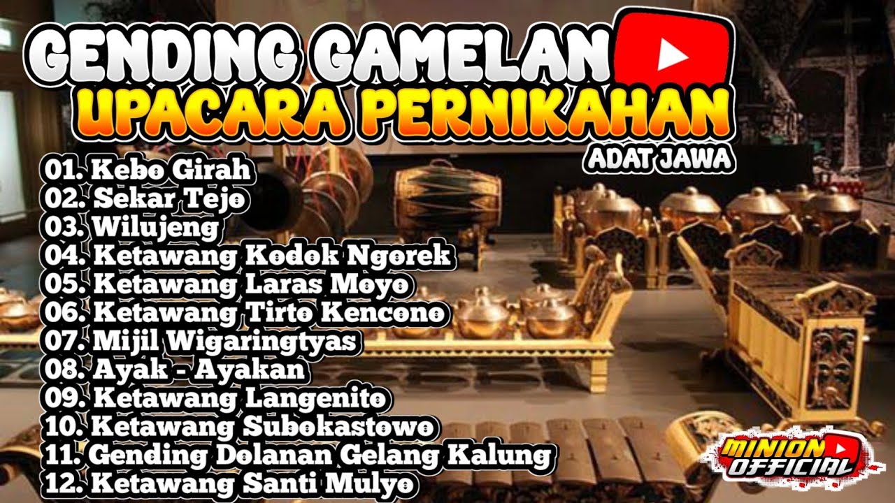 GENDING GAMELAN || UPACARA PERNIKAHAN ADAT JAWA - YouTube