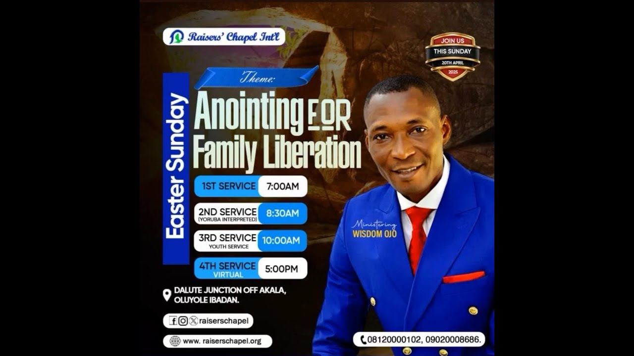 Raisers' Chapel International Program Live Broadcast Sunday services ...