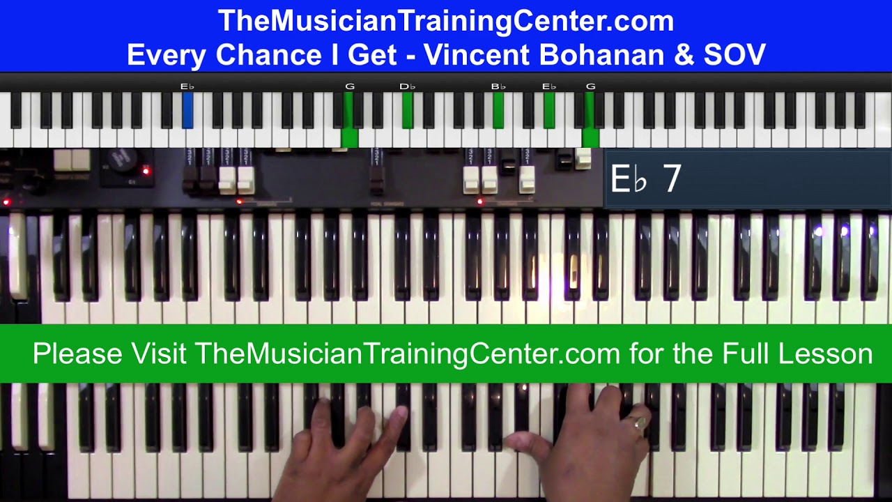 Organ: How to Play "Every Chance I Get" by Vincent Bohanan & SOV - YouTube