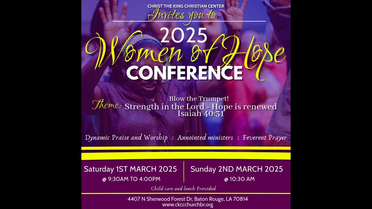 Women of Hope - CKCC Women's Conference 2025 - YouTube