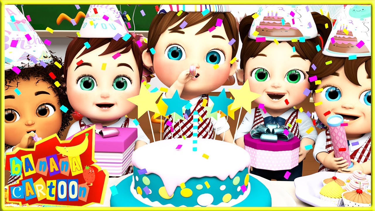 Happy Birthday - Baby songs - Nursery Rhymes & Kids Songs Banana ...