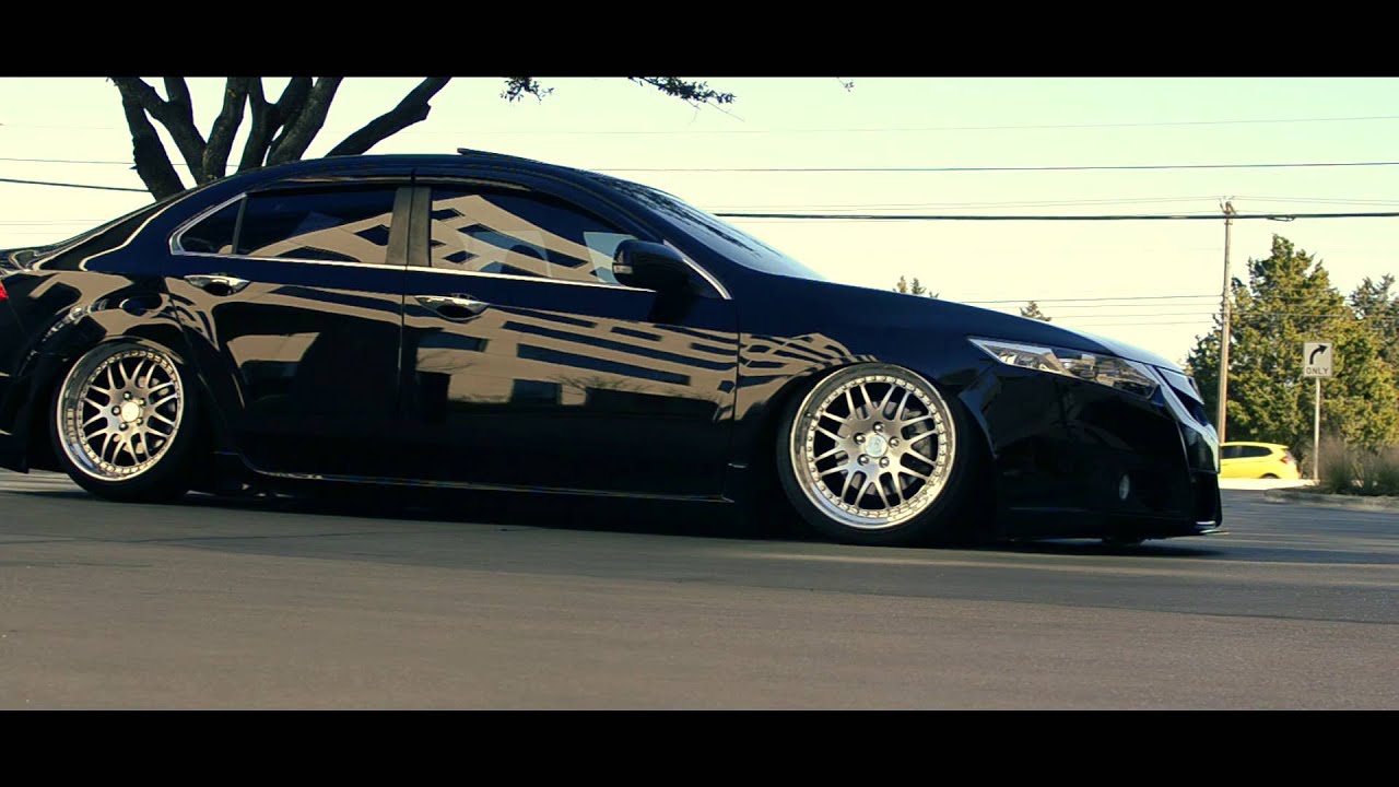 Bagged Acura TSX - YouTube