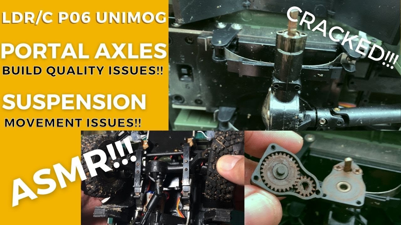 LDRC LD-P06 UNIMOG Portal Axles Build Quality and Suspension Movement ...