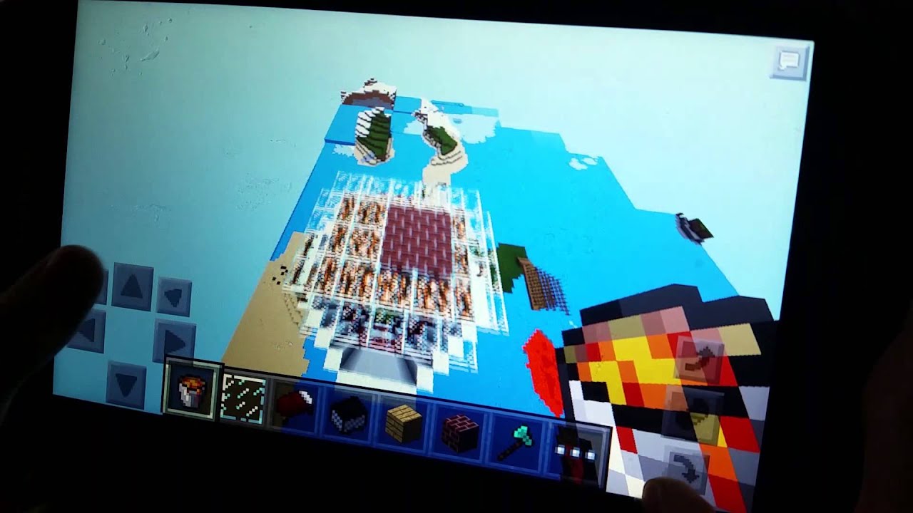 Minecraft op de tablet - YouTube
