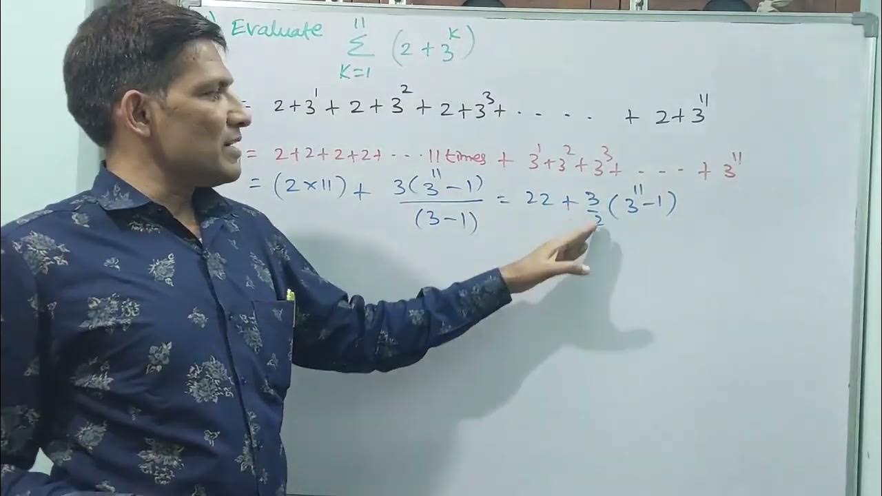 SERIES AND SEQUENCES, NCERT XI, RATIONALISED, PART 8 2 C, HINDI - YouTube
