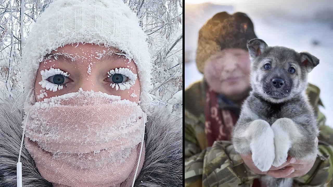 Eyelashes FREEZE ON YOUR FACE in the Coldest Town ON EARTH | What's ...