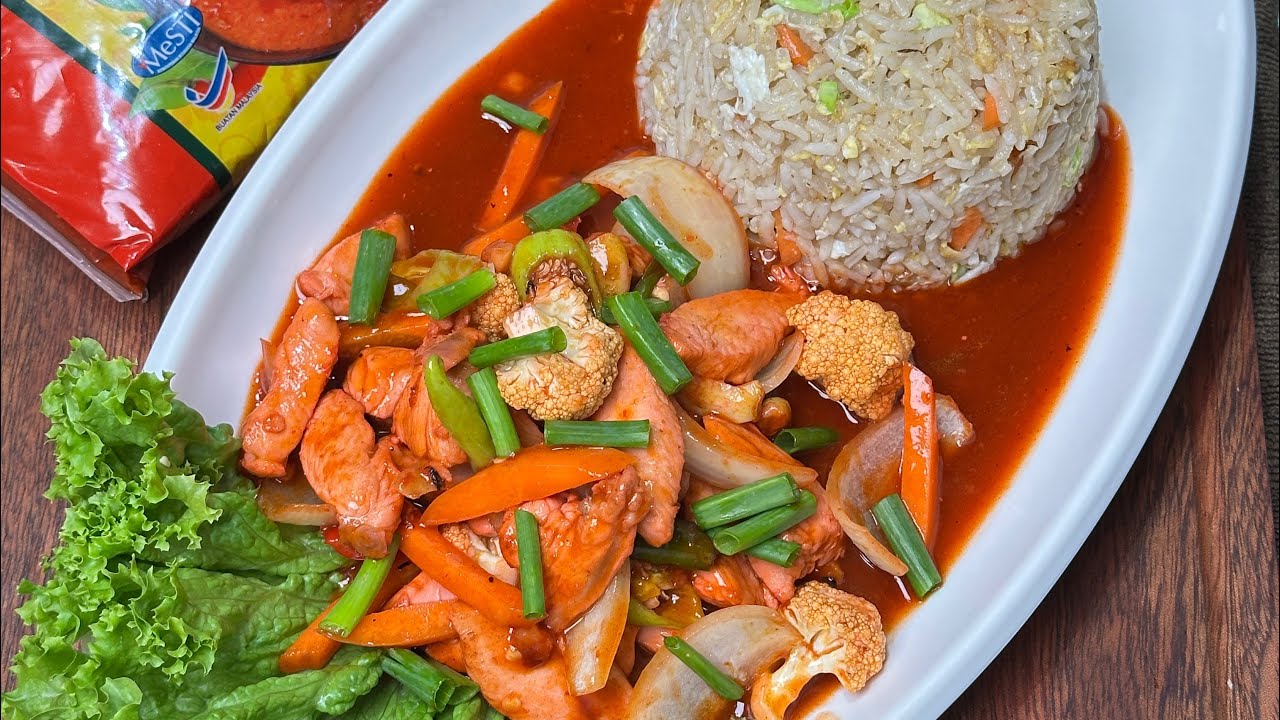 Resepi NASI GORENG AYAM MASAK MERAH - YouTube