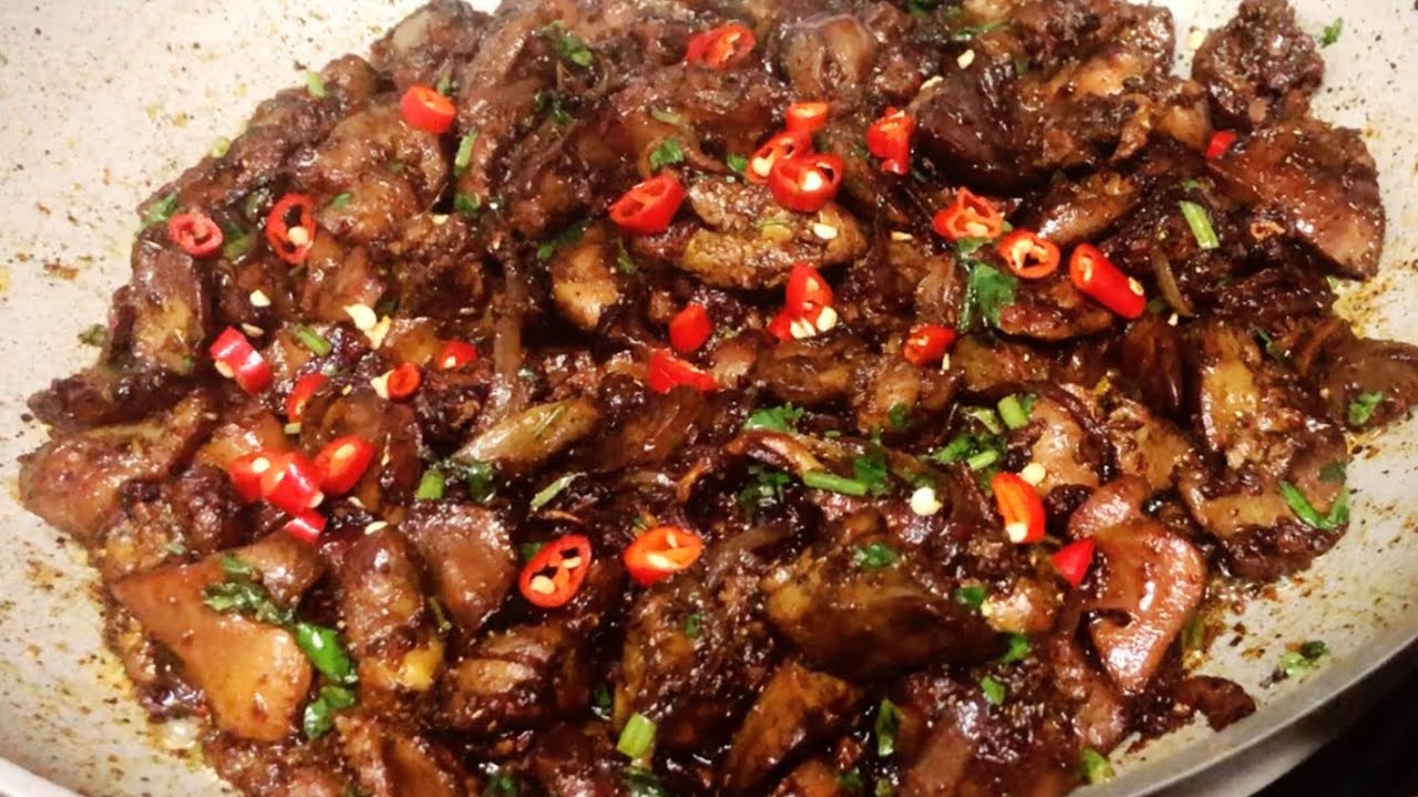 pangra bhuteko पांग्रा भुटेको chicken gizzard fry. सजिलो तरिका fast and ...