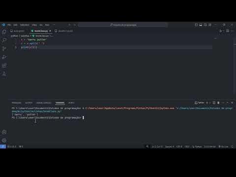 Python - separar uma string - YouTube