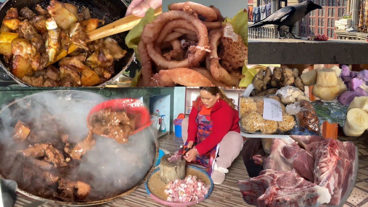 Pork curry with rakti मागेसंग्रती को शुभकामना सबै लाई magesangrati ...