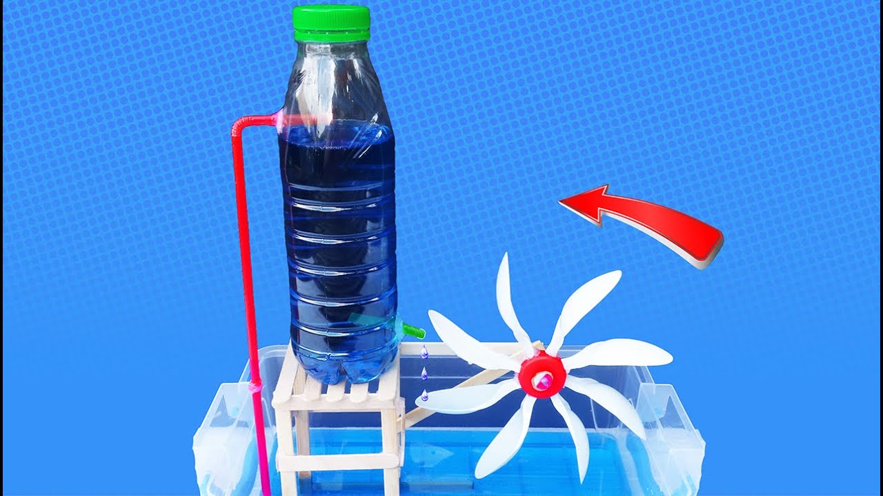 This is interesting!! DIY endlessly rotating water turbine!! - YouTube