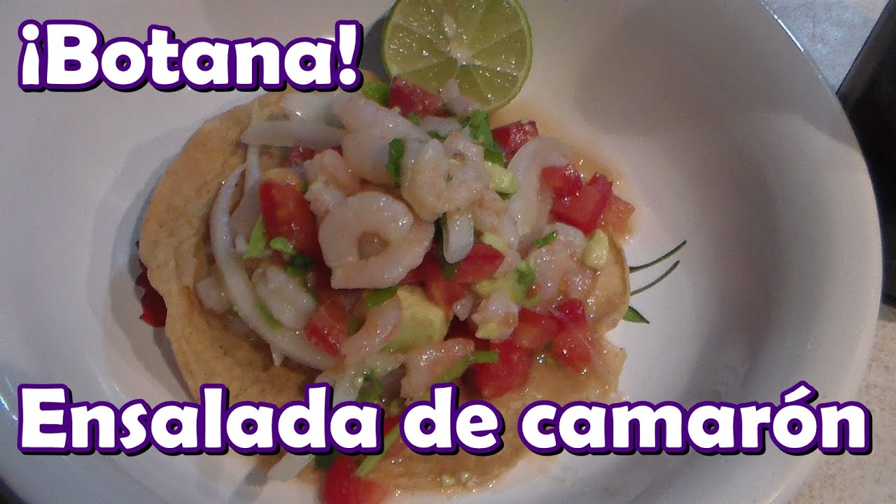Ensalada de camarón (Botana) - YouTube