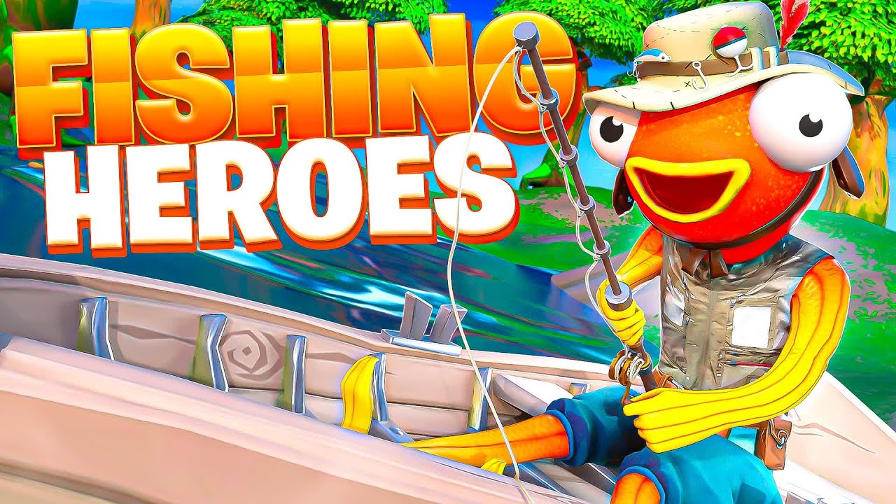 FORTNITE FISHING HEROES🎣 👑 Become the Ultimate Fishing Hero 👑🐠 50+ Fish ...