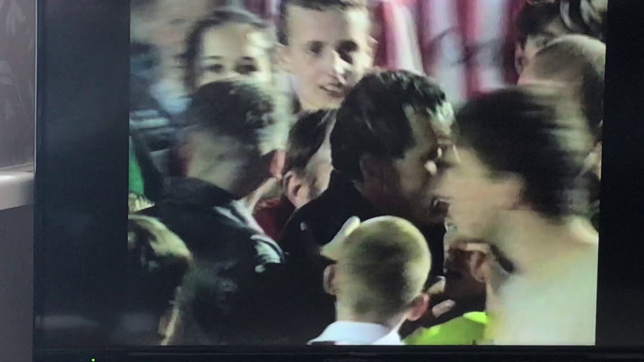 Stoke v Bolton pitch invasion - YouTube