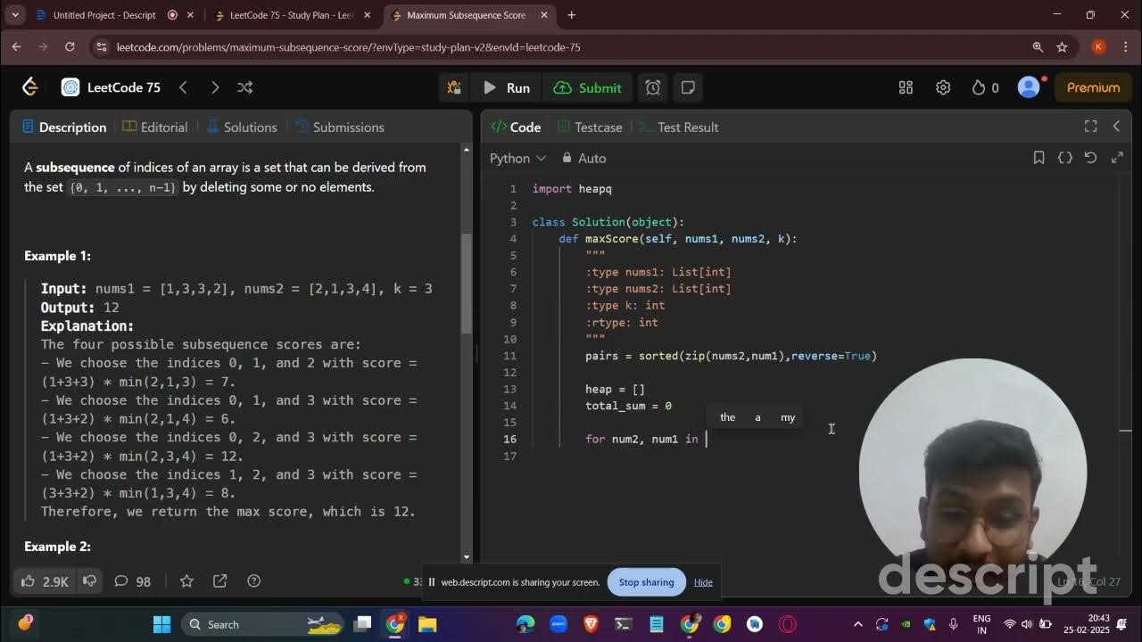 LeetCode Day 68 : Python with Dsa in Leetcode , Day 88 of Python learning Series ,LeetCode in ...