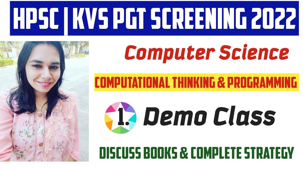 Demo Class 1 Python Hpsc Kvs Pgt Exam Youtube 