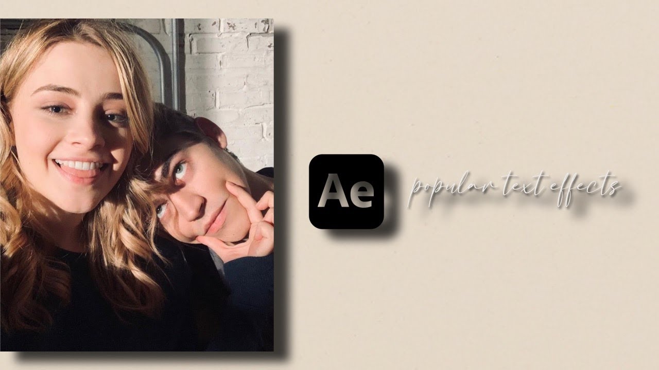 popular text effects︱after effects ♡ - YouTube