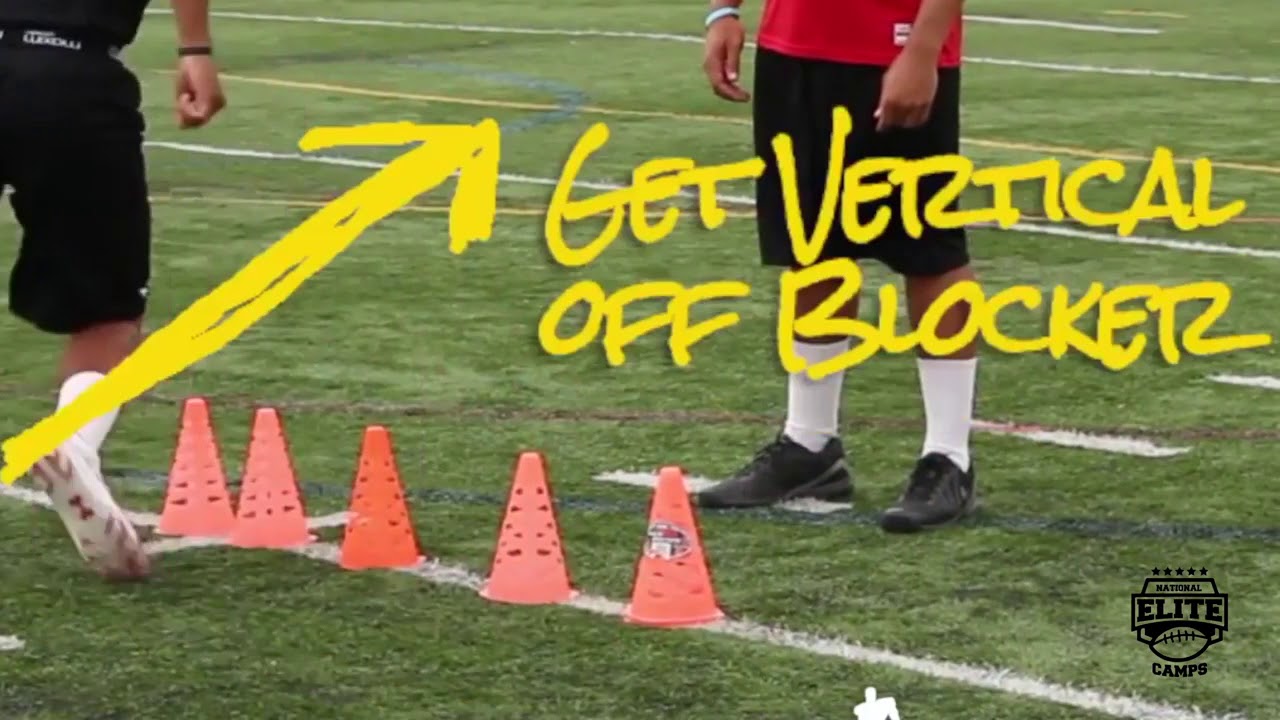 Running Back Drills: Press the Line Side Shuffle - YouTube