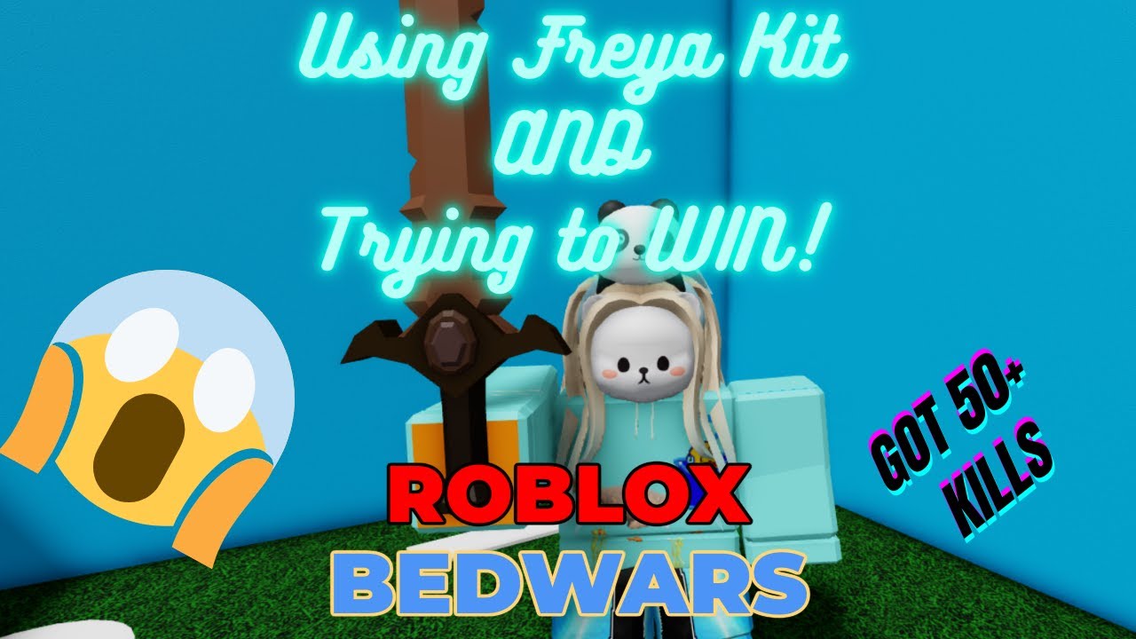Using Freya Kit AND Trying to WIN! (ROBLOX BEDWARS) - YouTube