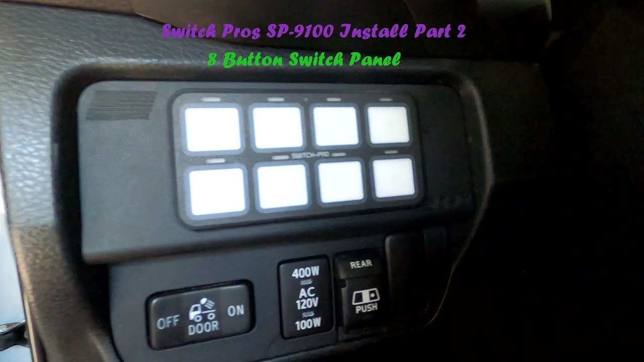 Switch Pros Install Part 2 - 8 Button Switch Panel Setup - YouTube