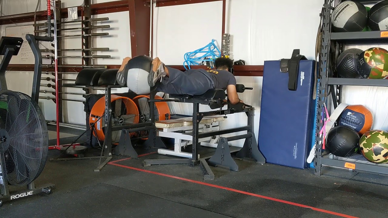 GHD Medicine Ball Reverse Hyperextension - YouTube