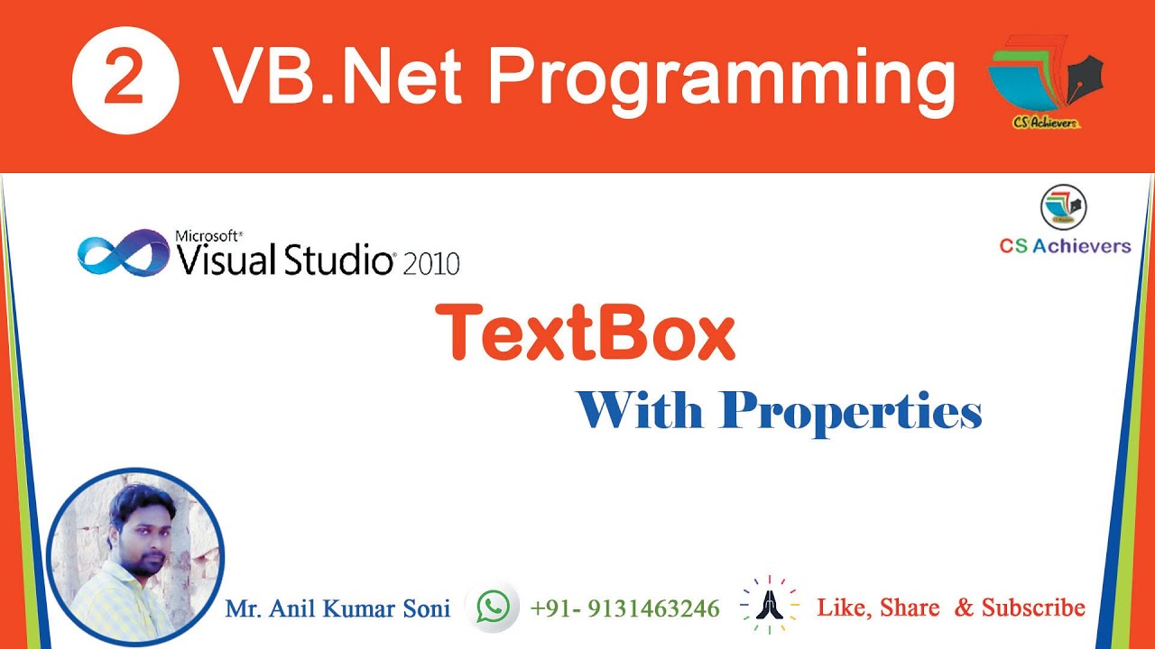 TextBox | textbox in vb.net | basic control | textbox control | vb .net ...