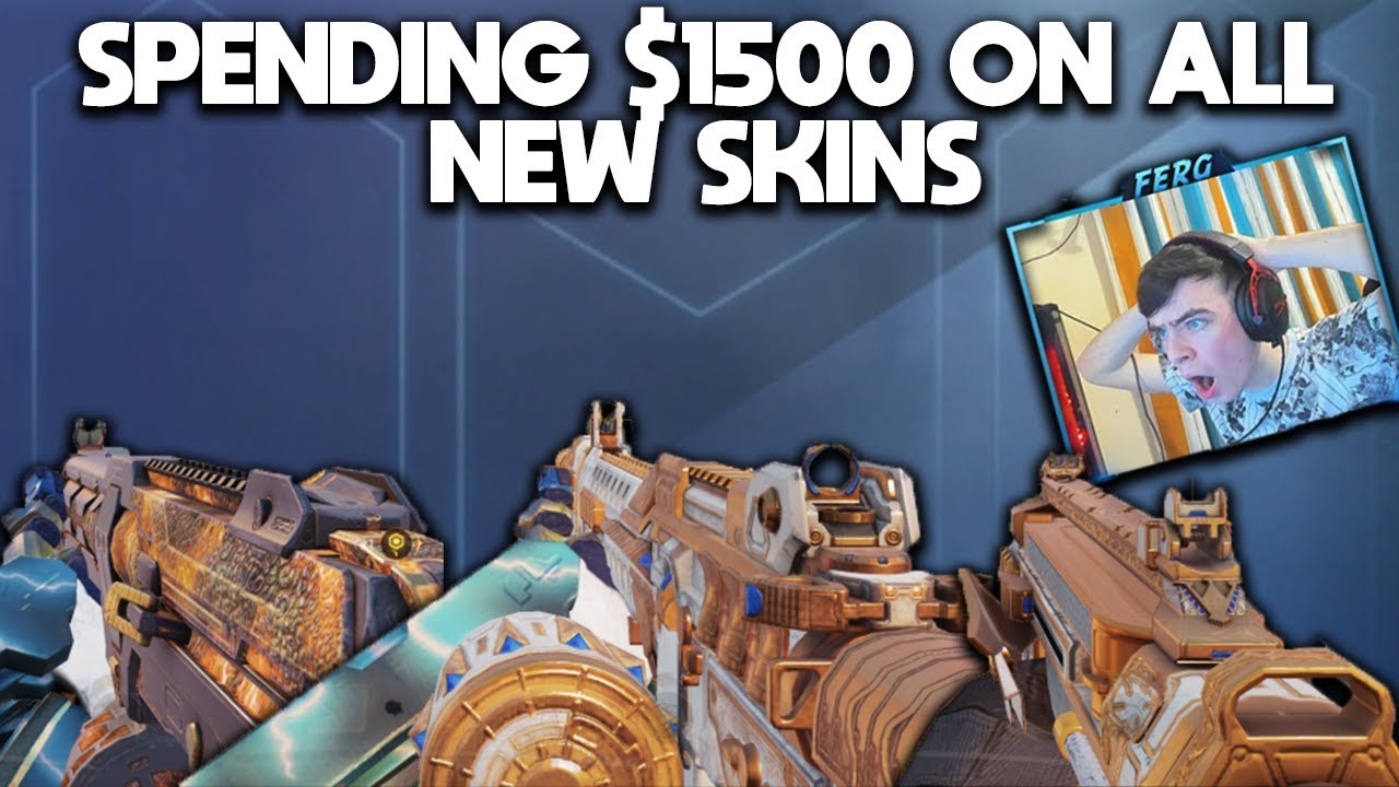 SPENDING $1500 ON NEW SKINS! BUYING ALL the GUN SKINS in the NEW UPDATE ...