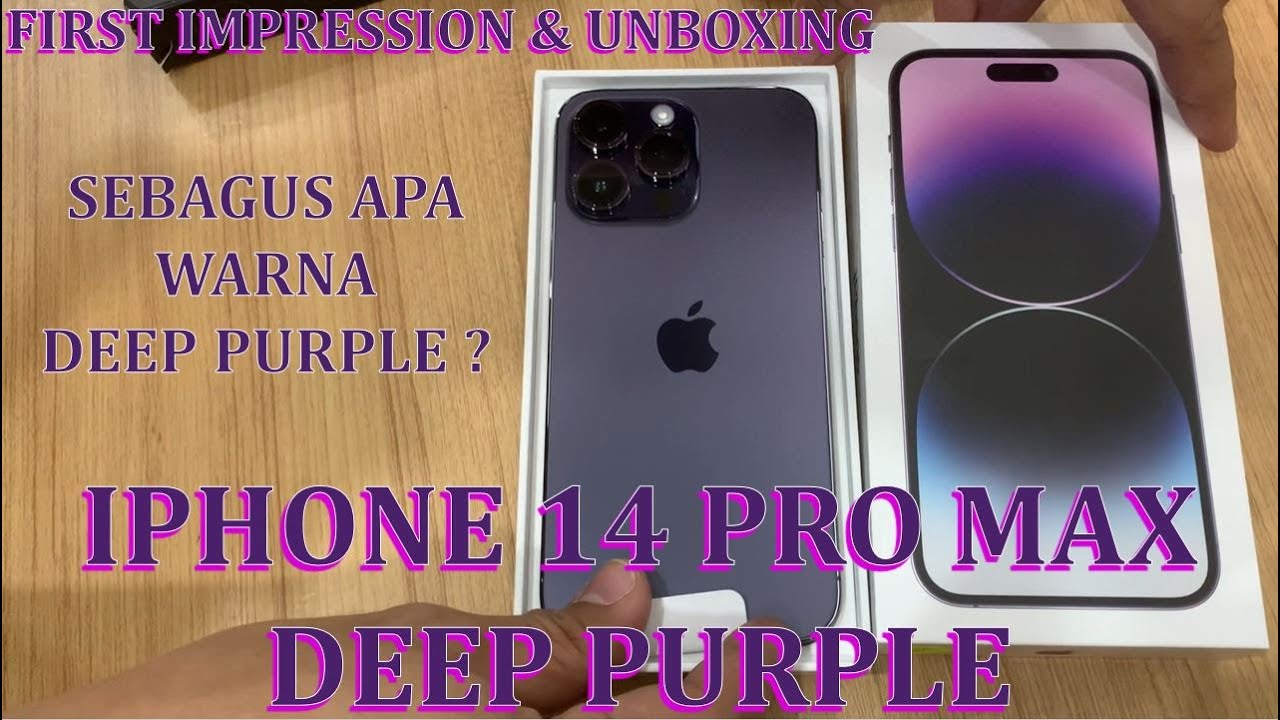 FIRST IMPRESSION IPHONE 14 PRO MAX DEEP PURPLE - YouTube