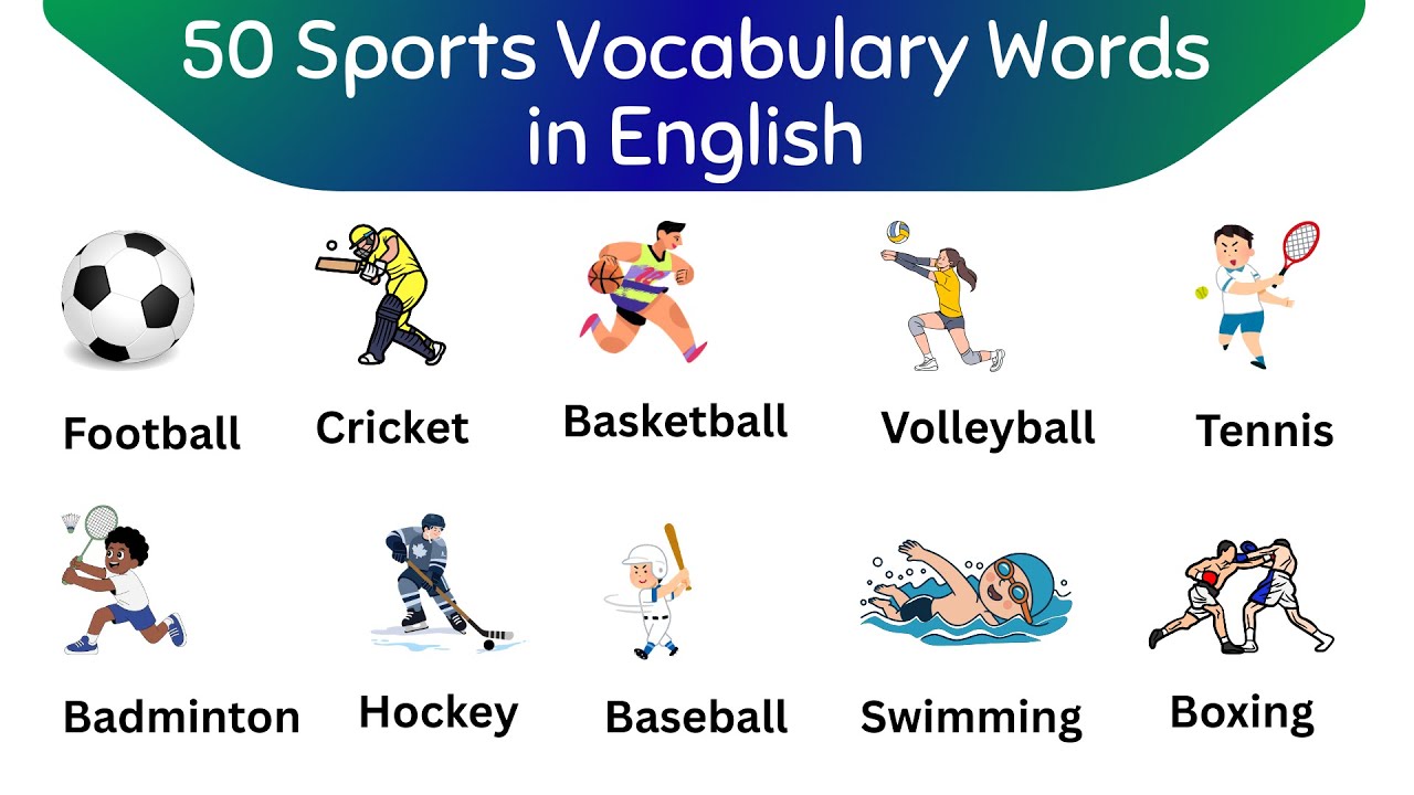 50 Sports Vocabulary Words in English | English Vocabulary - YouTube