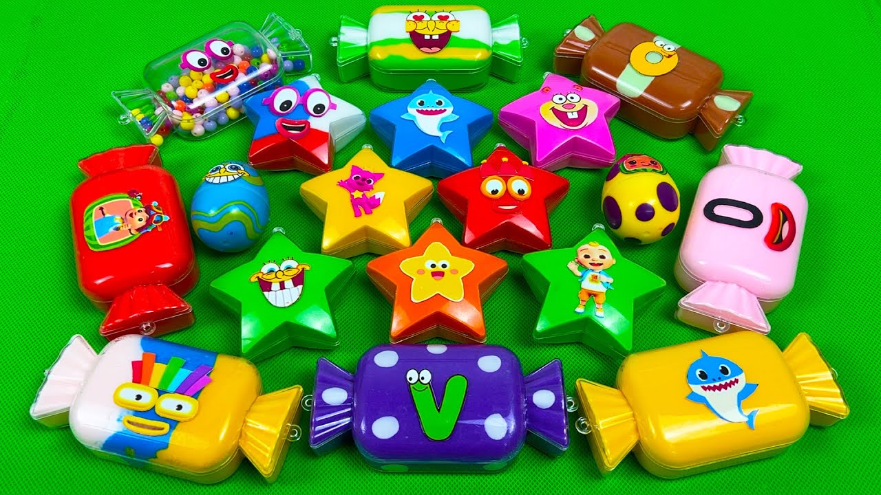 Rainbow SLIME: Digging Numberblocks, Alphabet Lore with CLAY CANDYS ...