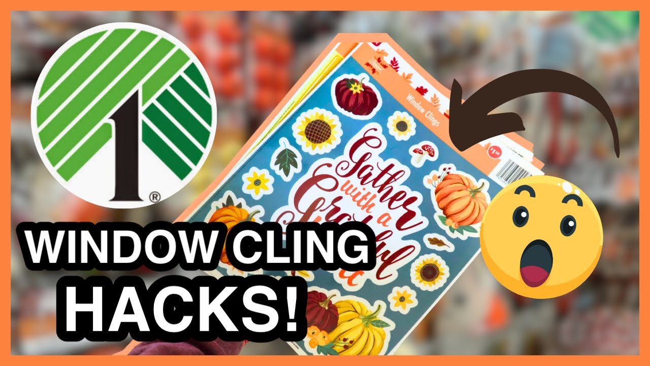 🤯 YOU WON'T BELIEVE WHAT I MADE USING DOLLAR TREE WINDOW CLINGS FOR ...