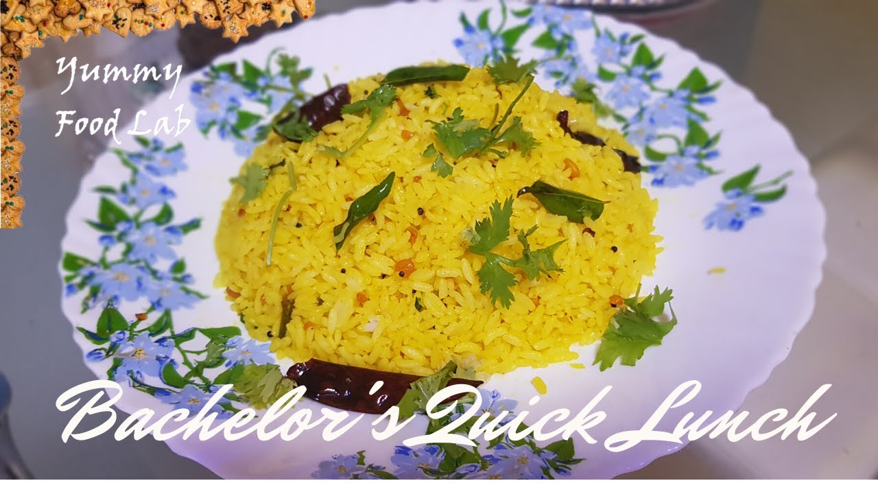 Lemon Rice | Bachelor's Quick Lunch | Indian Variety Rice | Easy and ...