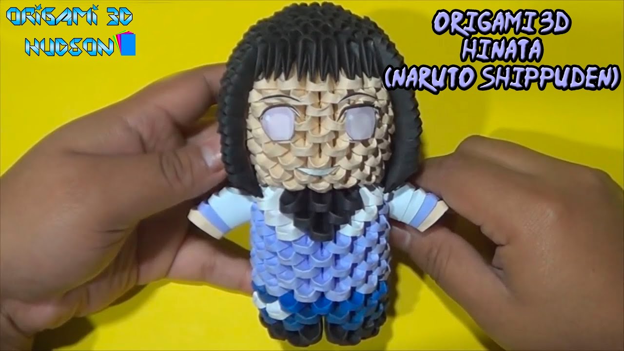 Origami 3D Mini Hinata (Naruto shippuden) - YouTube