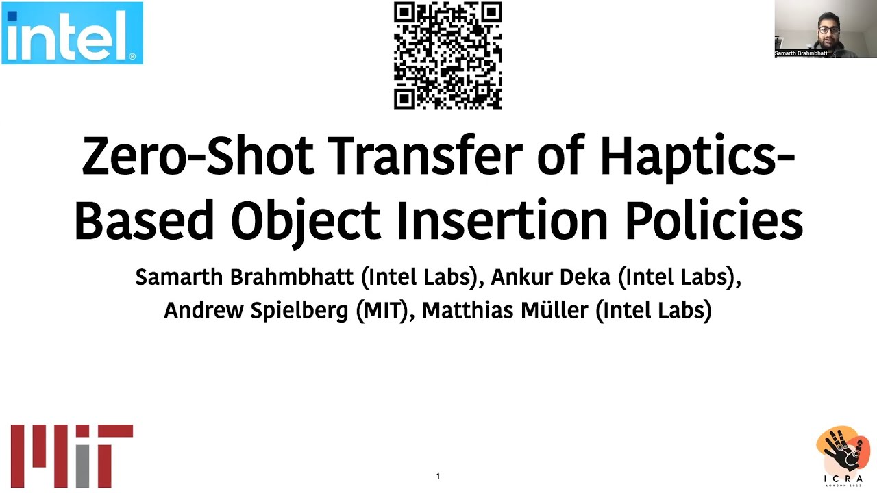[ICRA 2023] Zero-Shot Transfer of Haptics-based Object Insertion Policies - YouTube
