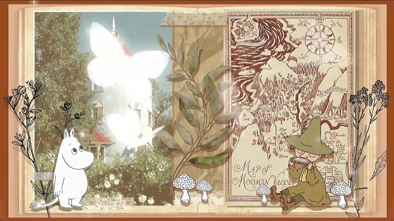 Moomin Dreamscape 🌼 🎧 ~ Digital collage by Sleepy Deer ~ 🌼🦋 - YouTube