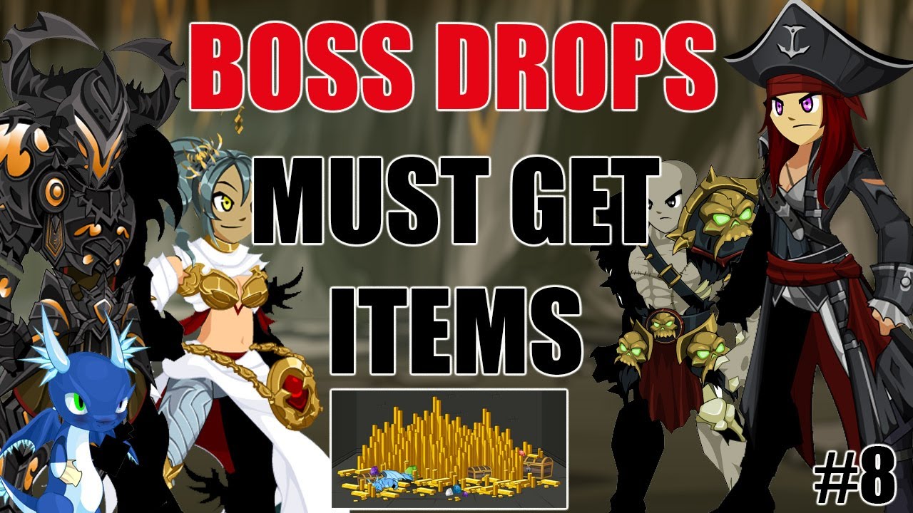 AQW Must Get Boss Drops And Their Items #8 | Blacksea Captain ...