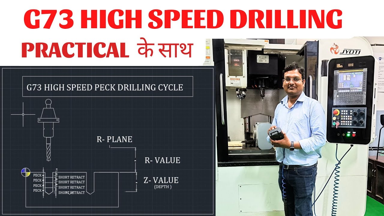 G73 High speed peck drilling - g73 peck drilling cycle - vmc drilling ...