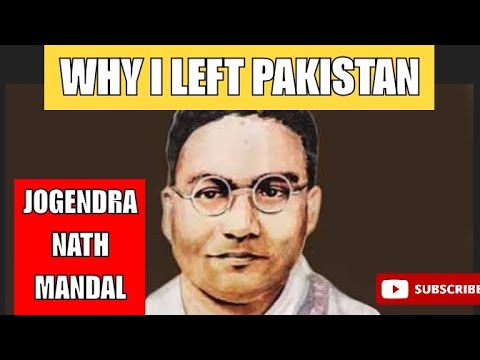 Why I left Pakistan: Jogendra Nath Mandal #Nikhildubey - YouTube