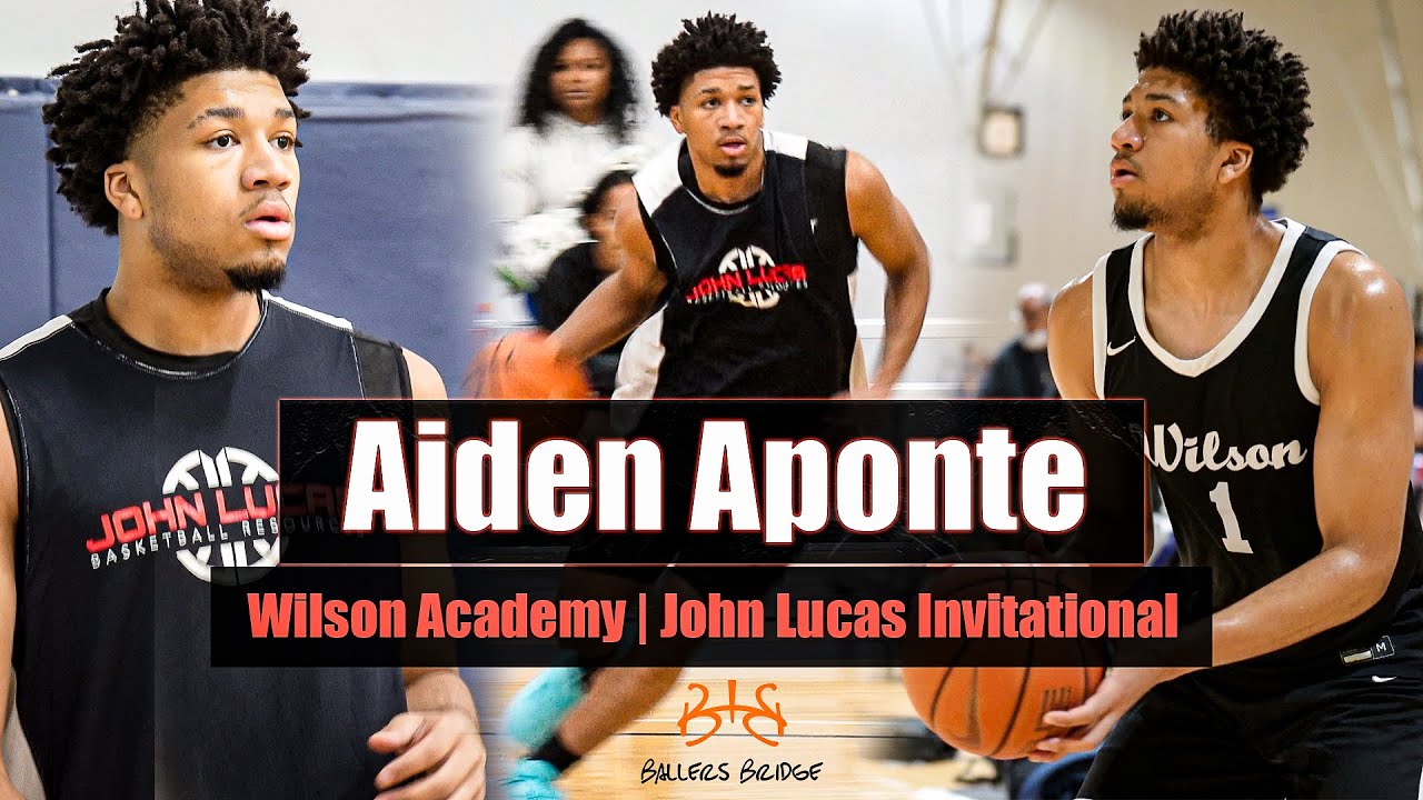 Aiden Aponte | Wilson Academy Guard | GBCA + John Lucas Invitational ...