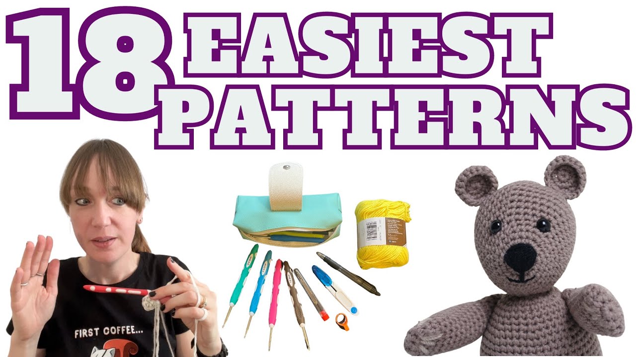 18 Beginner Friendly FREE Crochet Patterns - YouTube