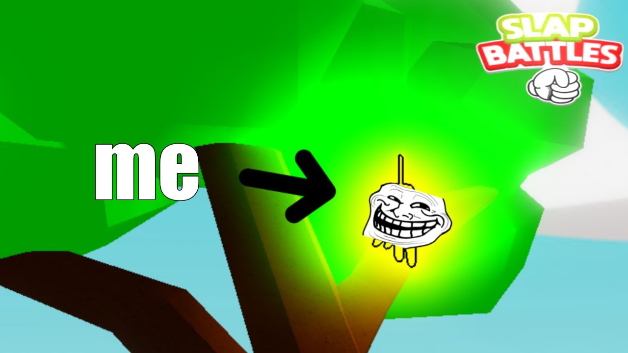 Trolling as a fake golden slapple💀 | Slap battles - YouTube