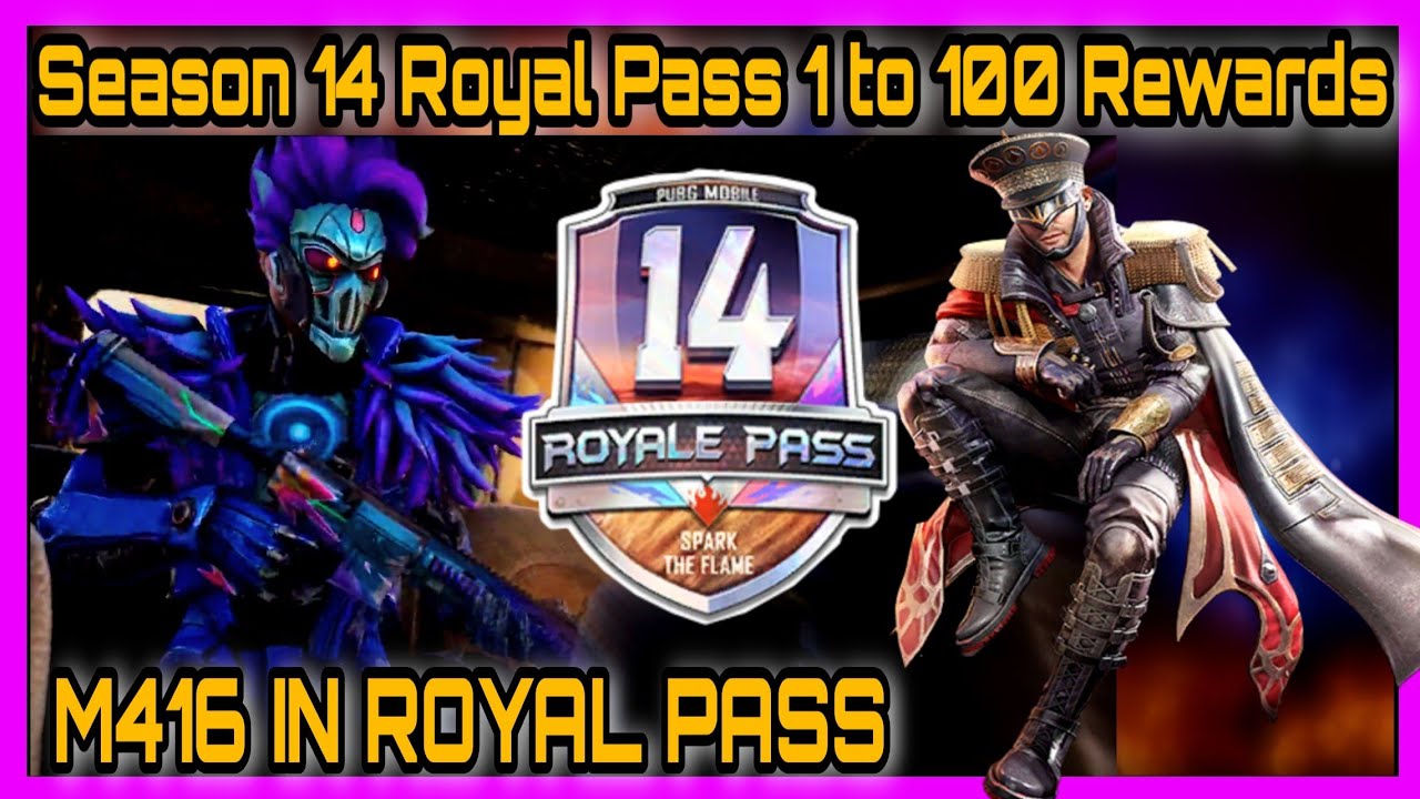 PUBG SEASON 14 RP 1 TO 100 REWARDS |M416 SKIN IN NEXT RP|PUBG SEASON 14 ...