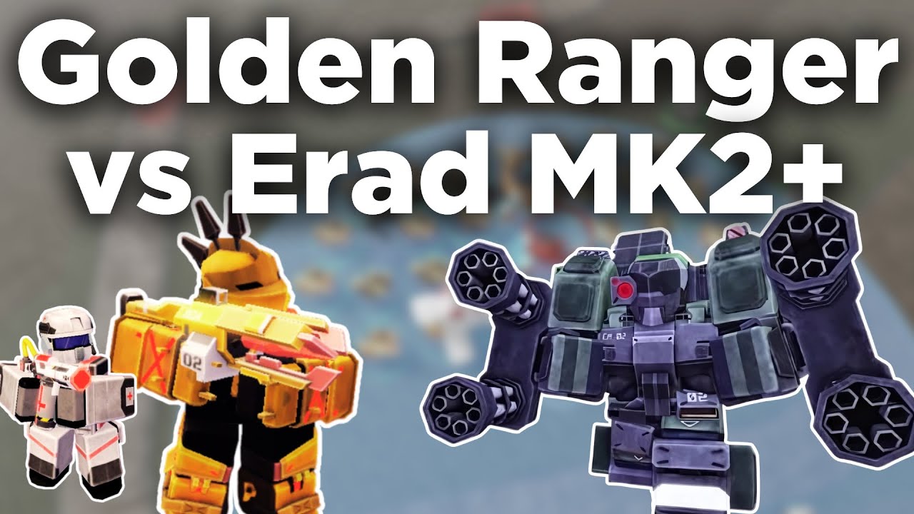GOLDEN RANGERS VS Eradicator MK2+ (Supports Used) | Roblox TDX - YouTube