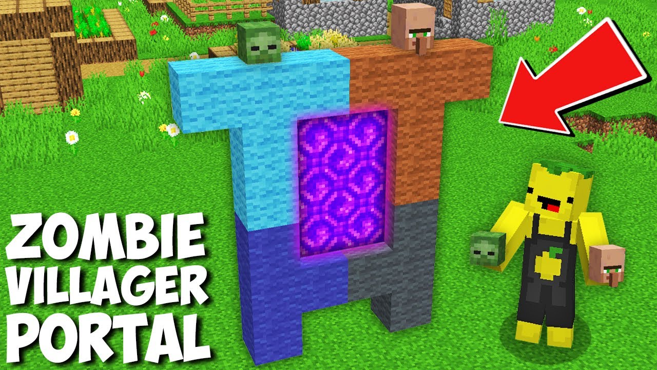 Where DOES THIS DOUBLE ZOMBIE VILLAGER PORTAL LEAD in Minecraft ? NEW ...