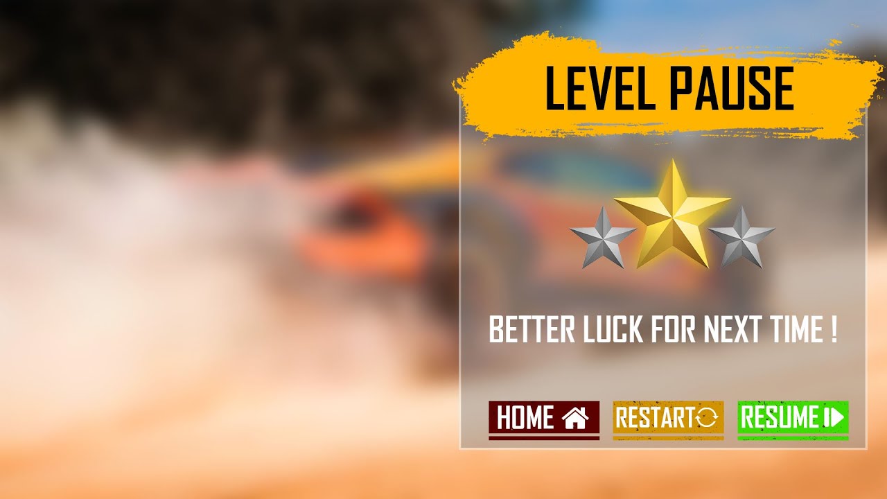 How to make level pause panel in photoshop | complete game designing ...