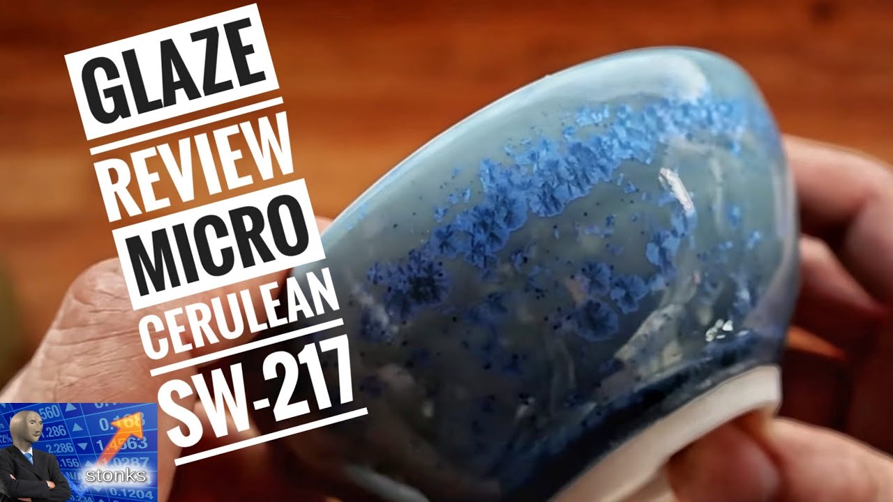 Glaze review. Mayco - Micro Cerulean SW-217 - YouTube