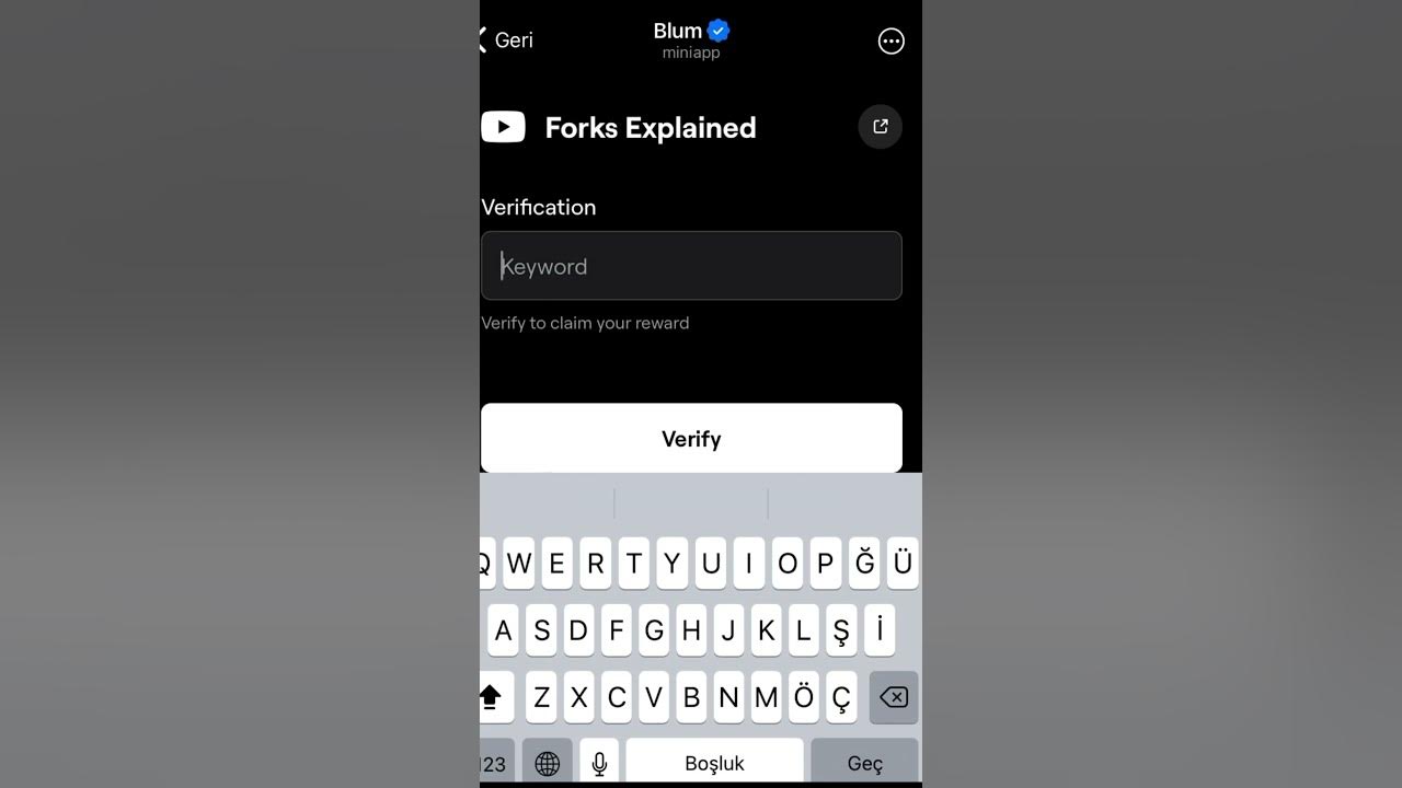 BLUM KEYWORD: Forks Explained - YouTube
