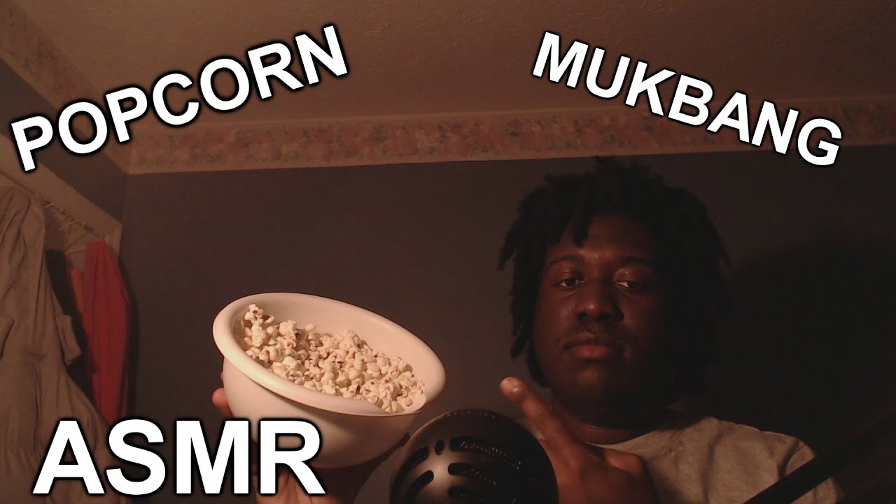Relaxing ASMR Eating POPCORN | ASMR Crunching Sounds & Whispers - YouTube