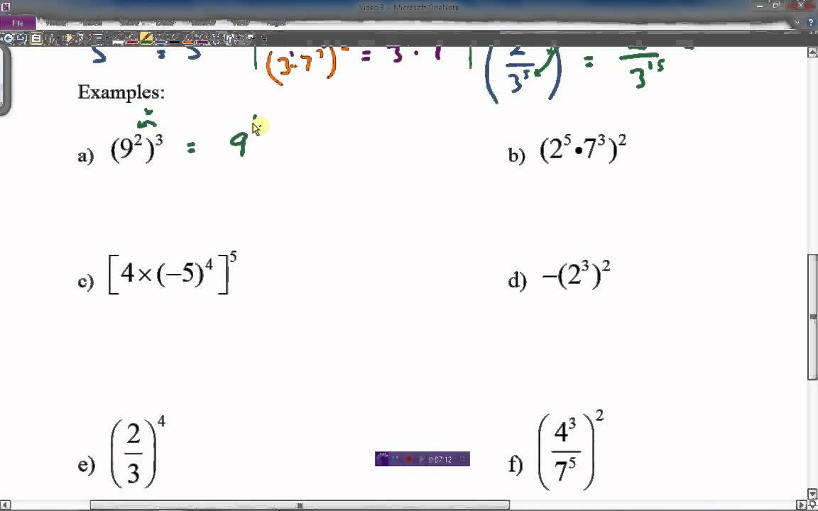 Exponent Laws - Part 2 - YouTube