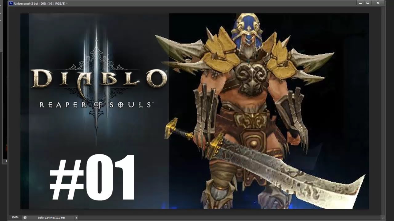 Thumbnail erstellung für YouTube zum Spiel Diablo 3 RoS | Photoshop ...